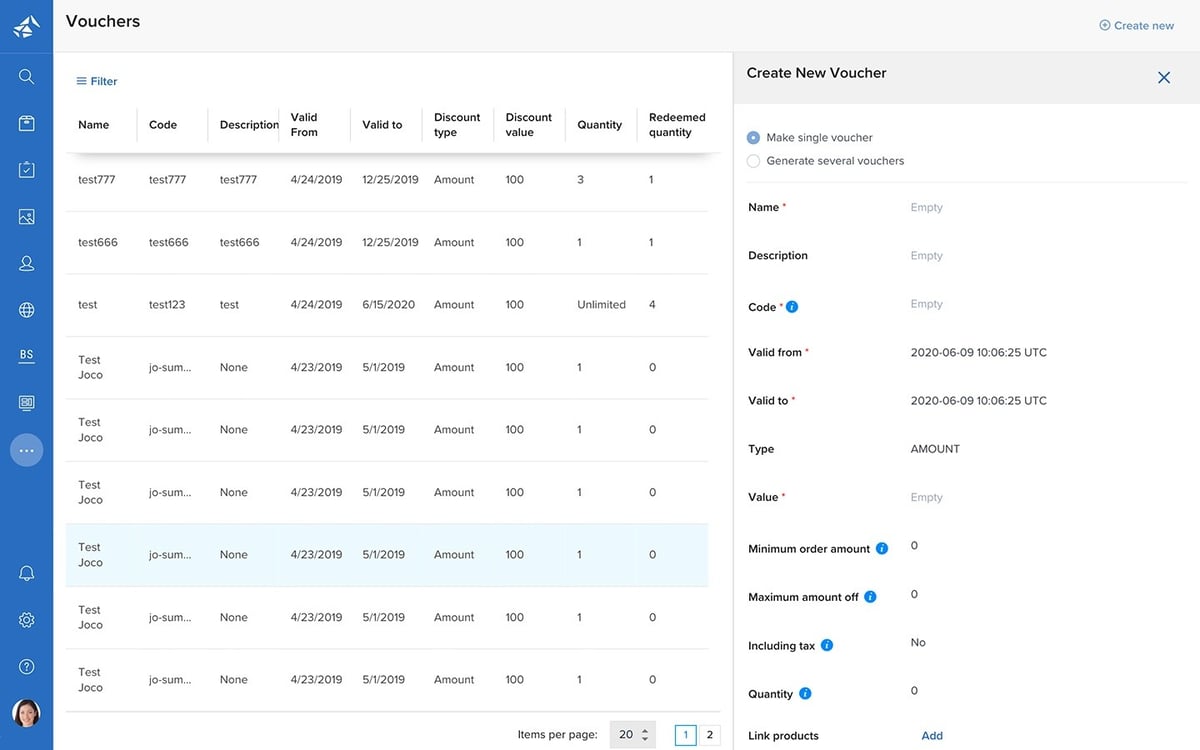 Voucher Manager | Bluestone PIM Extensions